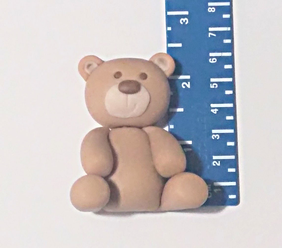 Mini Fondant Teddy Bears Cake Topper - Etsy