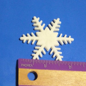 9 Fondant Snowflakes Cake Topper. 1 Inch, 1.5 Inch and 2.25 Inch. - Etsy