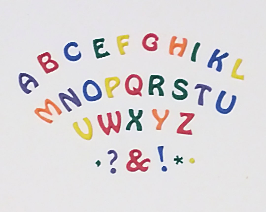 Fondant Letters, Numbers, Symbols Cake Toppers. Edible Letters Cake ...