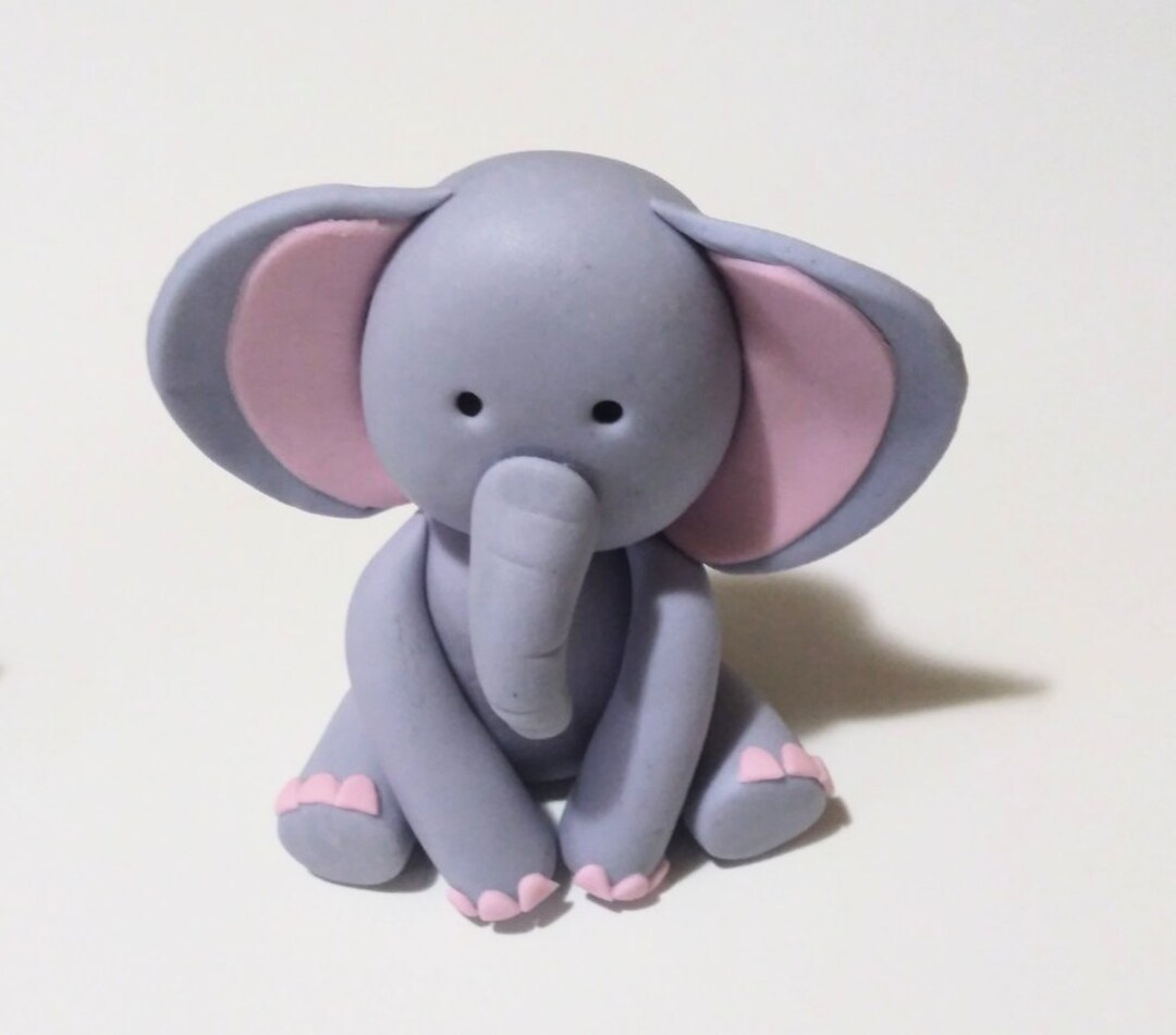 Fondant Elephant Cake Topper - Etsy