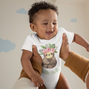 Little Sloth Baby Onesie Bodysuit Funny Sloth Cute Kids Clothing ...