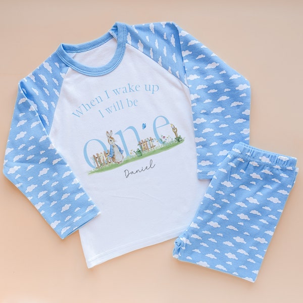 Peter Rabbit 1st Birthday Pajamas - Etsy UK