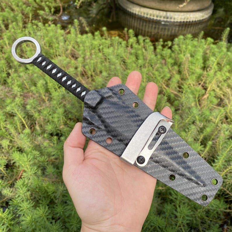 Handforged Ghost of Yotei Atsu Kunai Mirror Polished Knife for ...