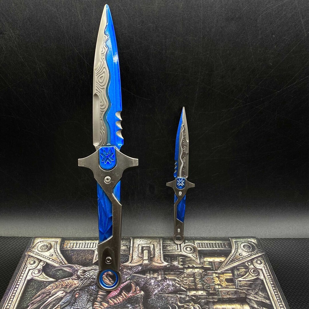 Blue Metal VCT Knife Replica 2 in 1 Pack Weapon Gift for Gamer - Etsy