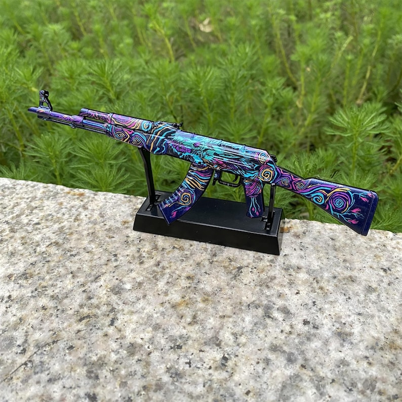 Rare Skin Ak-47 Collection Tiny Metal CS2 AK47 Craft CSGO Gamer ...