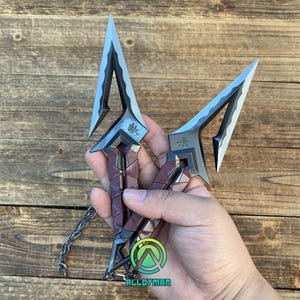 Hand-painted Kuronami No Yaiba Metal Replica 23cm/9" Kuronami Kunai ...