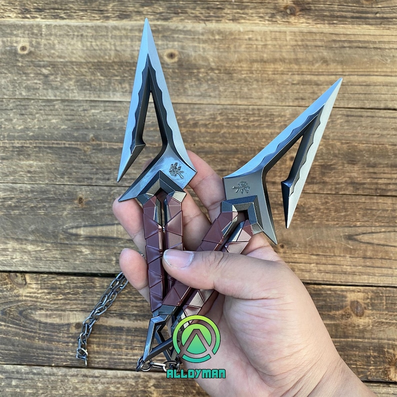 Hand-painted Kuronami No Yaiba Metal Replica 23cm/9" Kuronami Kunai ...