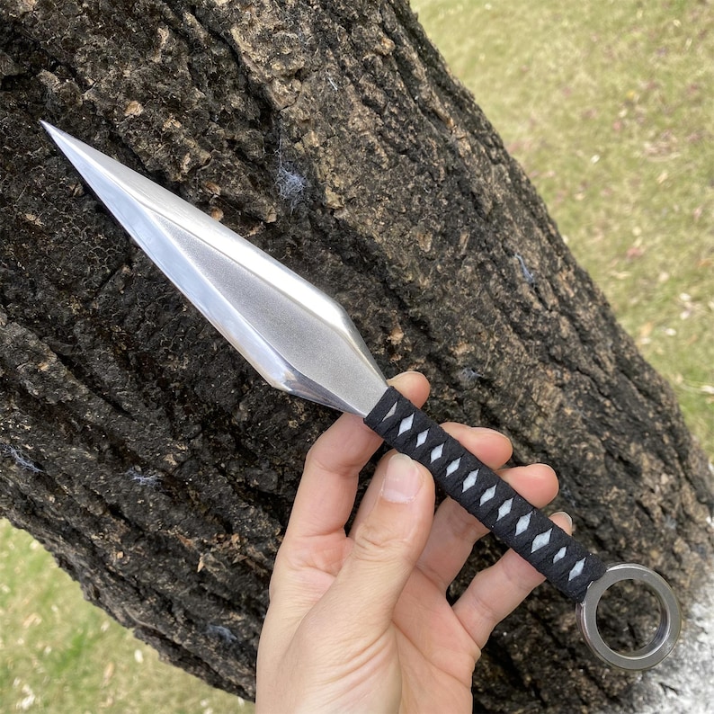 Handforged Ghost of Yotei Atsu Kunai Mirror Polished Knife for ...