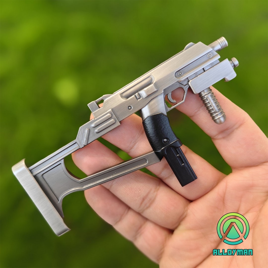 Small Re4 TMP SMG Miniature Metal Tiny Leon Ada Wong TMP Submachine Gun ...