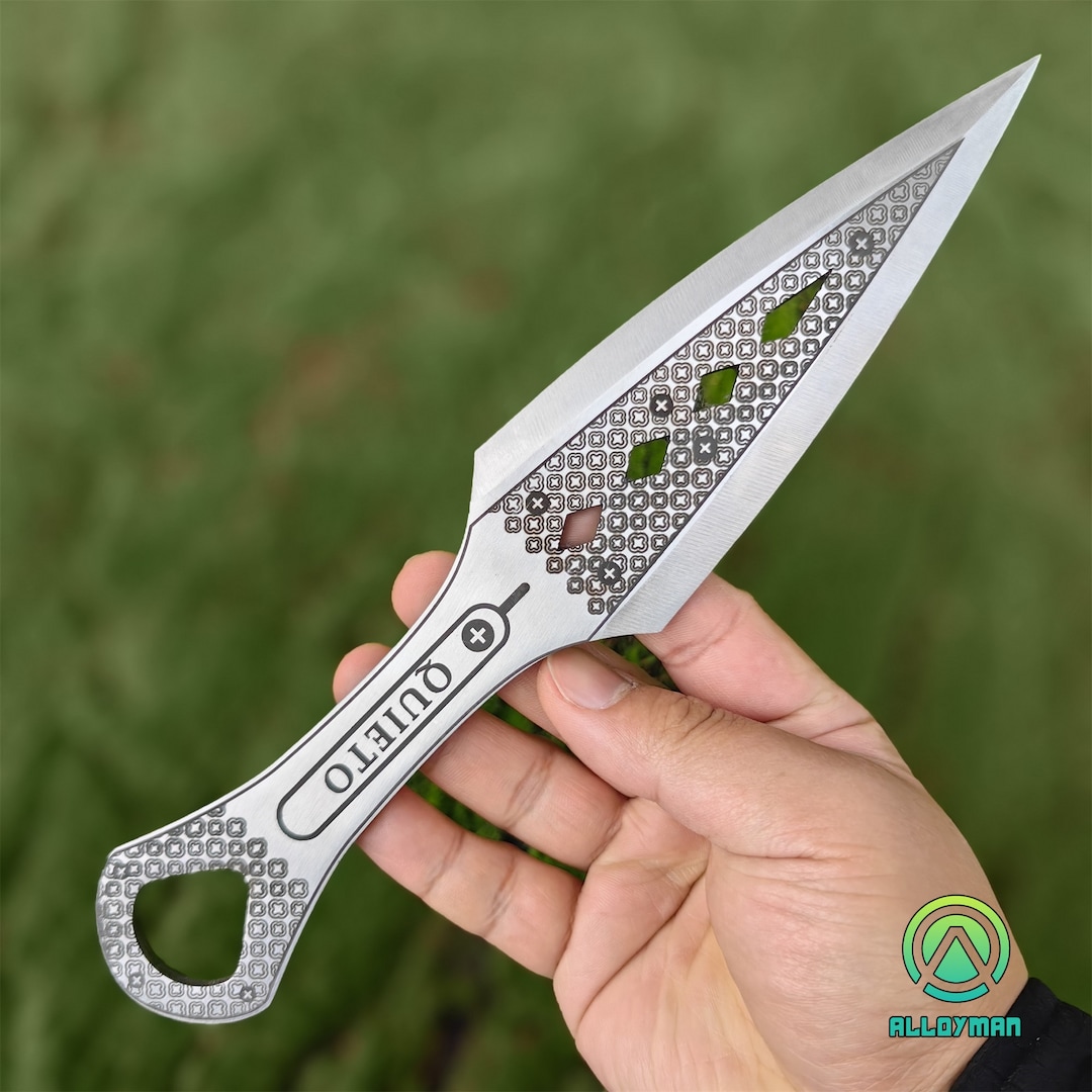 Apex Wraith Heirloom Hand-forged Steel Wraith Kunai Knife Blunt Blade ...