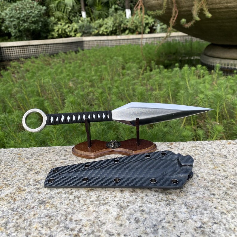 Handforged Ghost of Yotei Atsu Kunai Mirror Polished Knife for ...