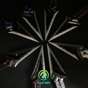 Hand-painted Kuronami No Yaiba Metal Replica 23cm/9" Kuronami Kunai ...