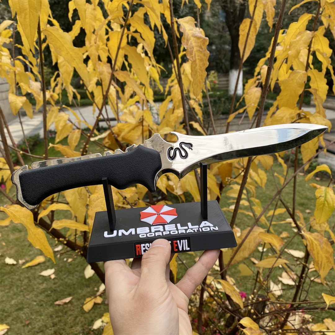 IRL Resident Evil 4 Krauser Knife Metal Blunt Blade Prop With 3D ...