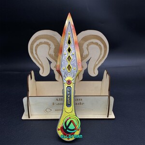 Handmade Wraith Heirloom New Skin Wraith Kunai Blunt Blade Golden ...