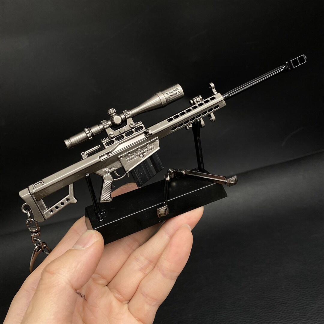 Barrett M82A1 Sniper Rifle Tiny Metal Gun Miniature Mini Barrett Small ...
