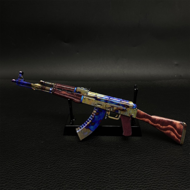 Tiny CS2 AK Case Hardened Miniature AK47 Gamer Christmas Gift With 3D ...