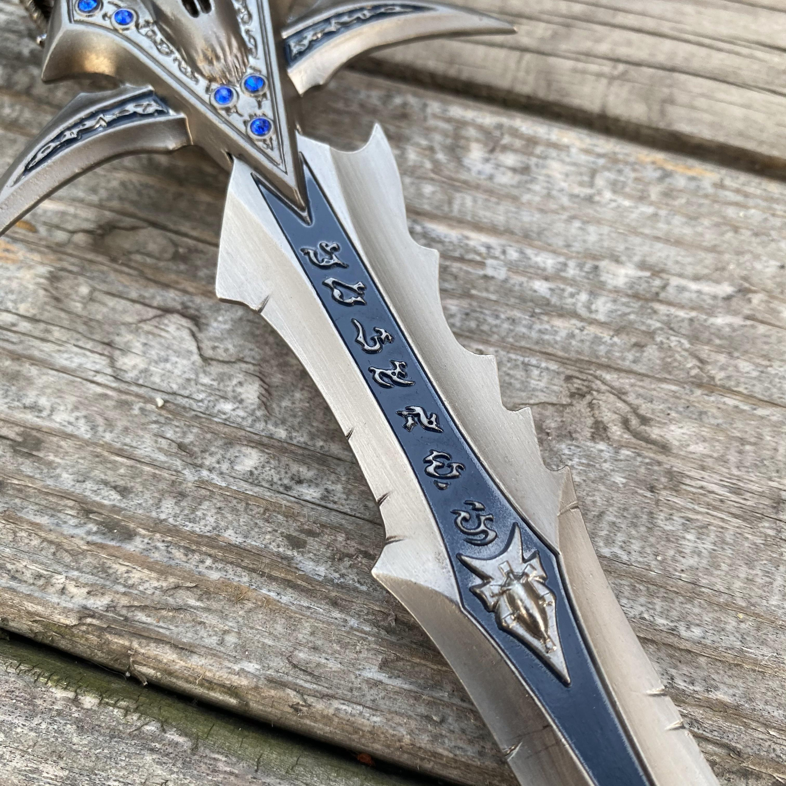 Lich King Arthas Frostmourne Sword 30CM Replica for Game Room - Etsy ...