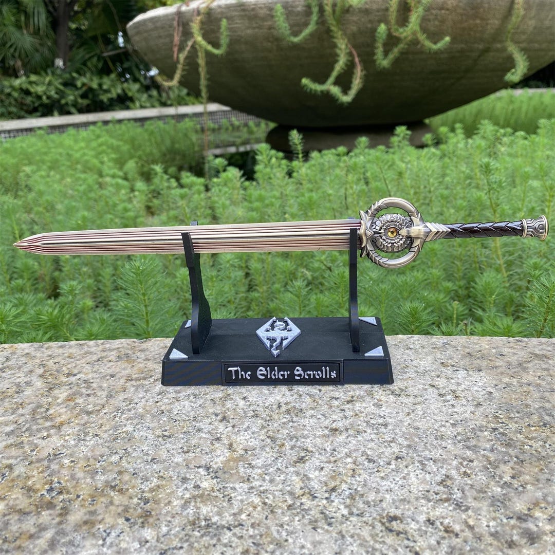 Handmade 1/3 Scale ES5 Skyrim Dawnbreaker Sword Metal Craft With 3D ...