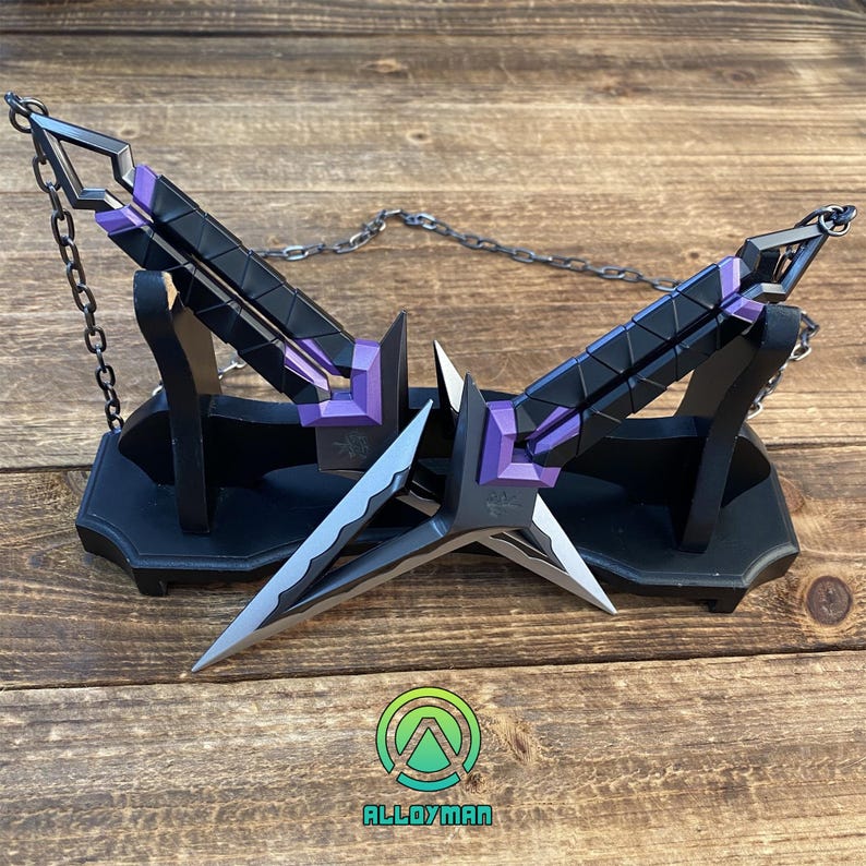 Hand-painted Kuronami No Yaiba Metal Replica 23cm/9" Kuronami Kunai ...