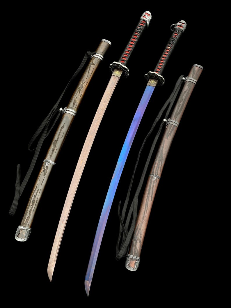 Hamdmade Sekiro Gracious Gift of Tears Katana Red Mortal Blade High End ...