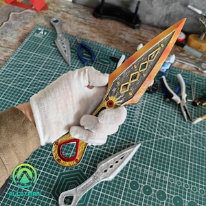 Handmade Wraith Heirloom New Skin Wraith Kunai Blunt Blade Golden ...