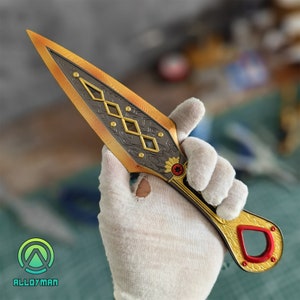 Handmade Wraith Heirloom New Skin Wraith Kunai Blunt Blade Golden ...