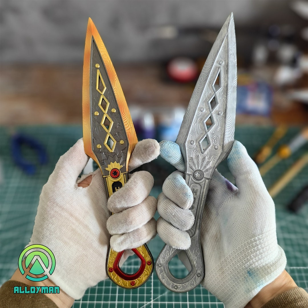 Handmade Wraith Heirloom New Skin Wraith Kunai Blunt Blade Wraith Knife ...