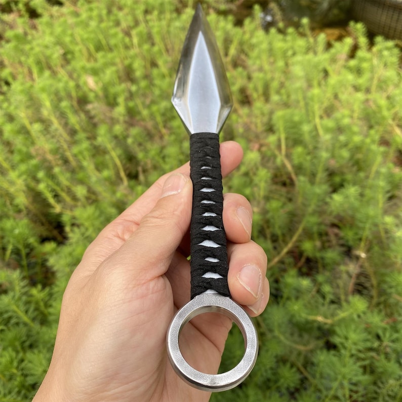 Handforged Ghost of Yotei Atsu Kunai Mirror Polished Knife for ...