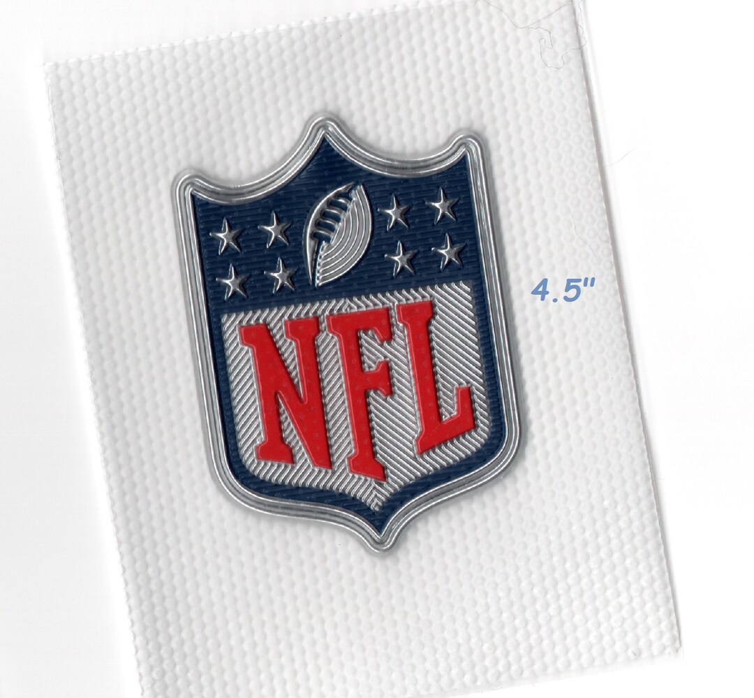 Generic 4.5 Cm [METALLIC PLASTIC] NFL Iron-on Shield Patch as Seen on ...