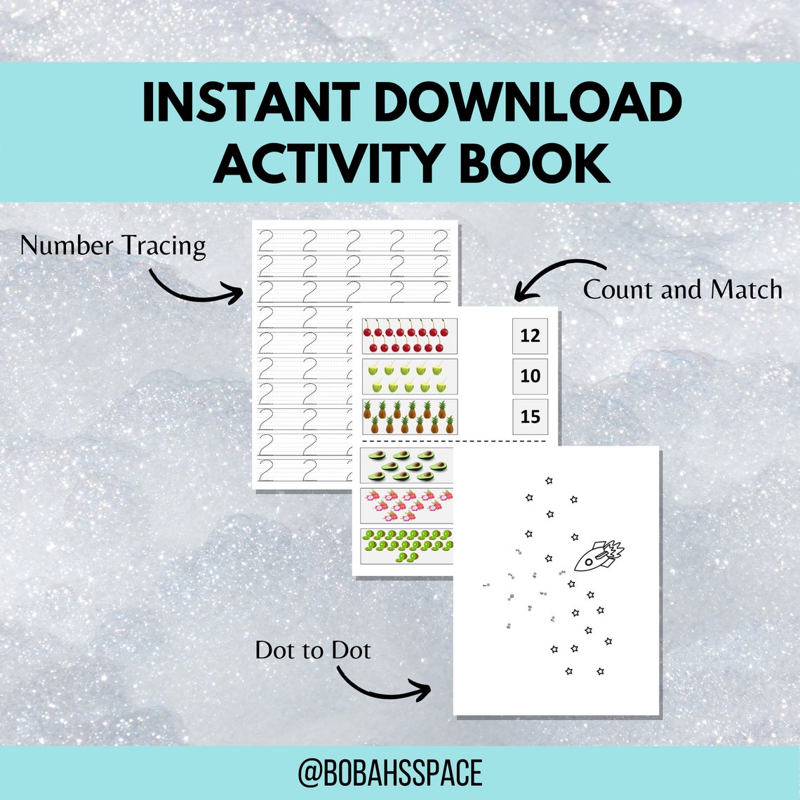 Printable Counting and Number Activity Book Printable - Etsy