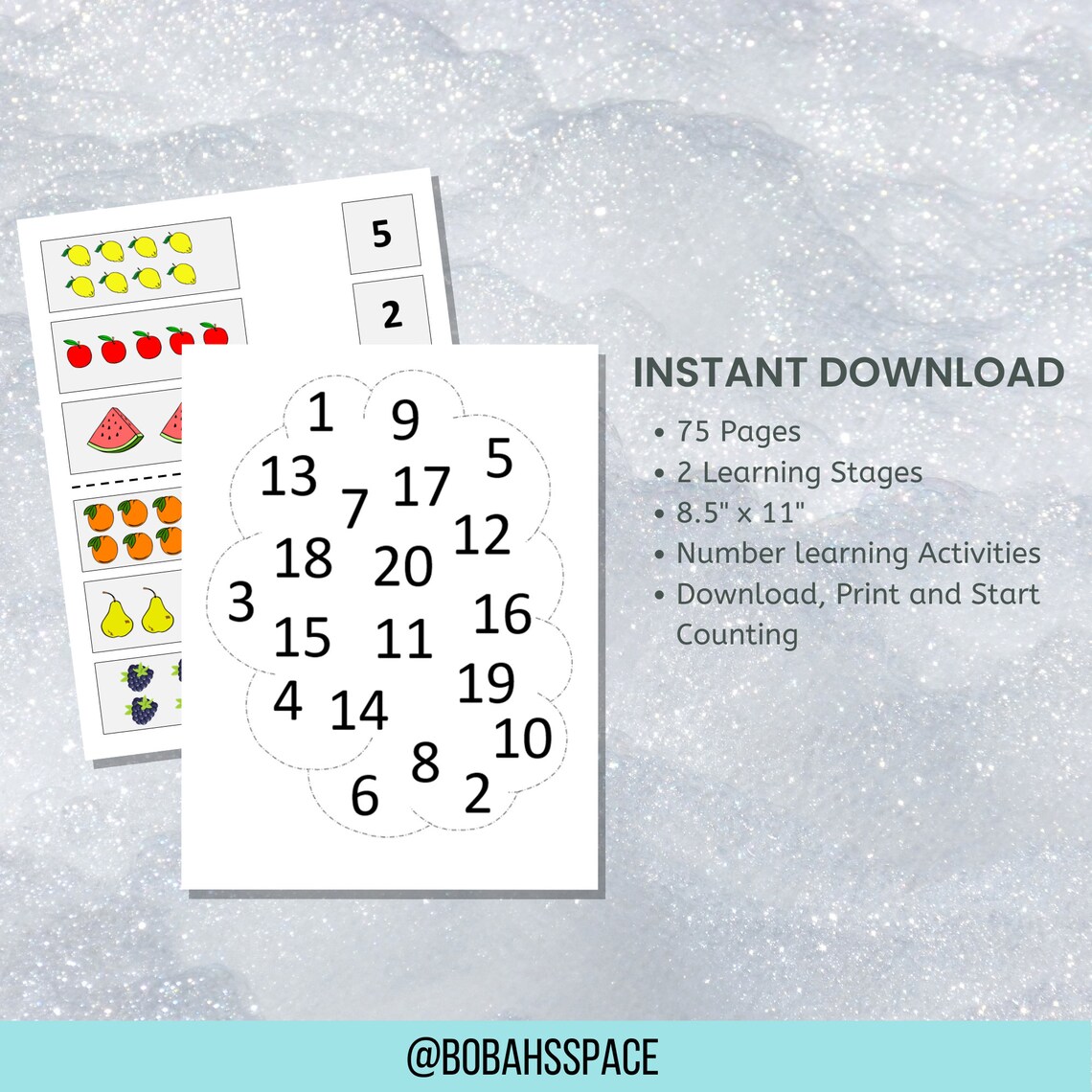 Printable Counting and Number Activity Book Printable - Etsy