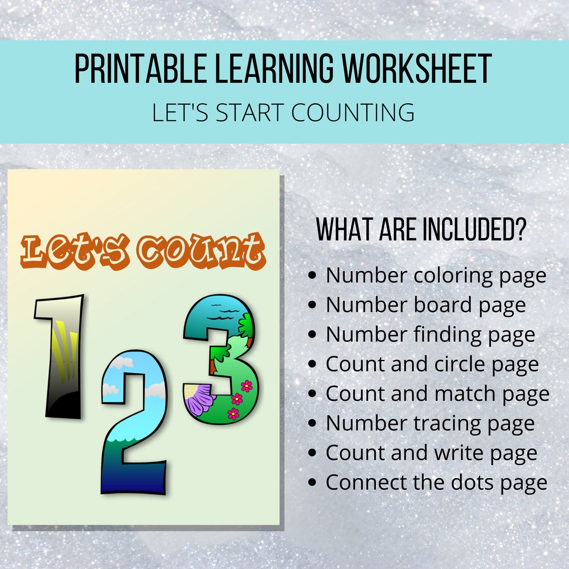 Printable Counting and Number Activity Book Printable - Etsy