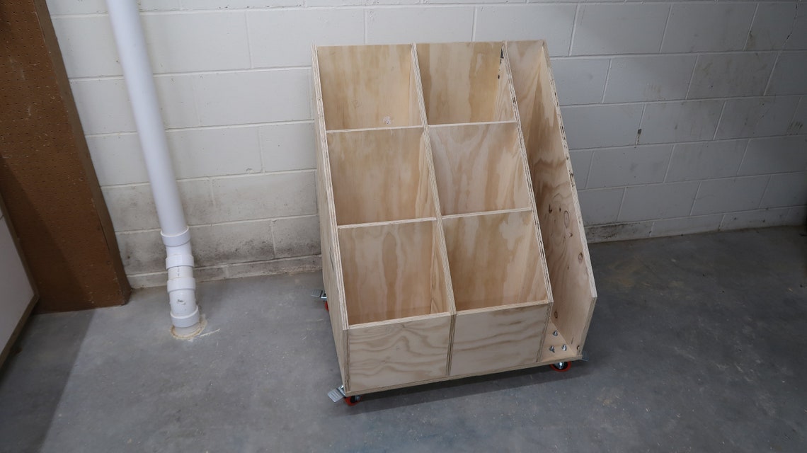 Wood/lumber Storage Cart Plans - Etsy