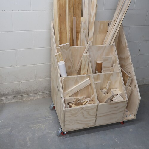 Wood/lumber Storage Cart Plans - Etsy