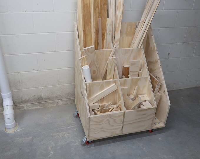 Wood/lumber Storage Cart Plans - Etsy