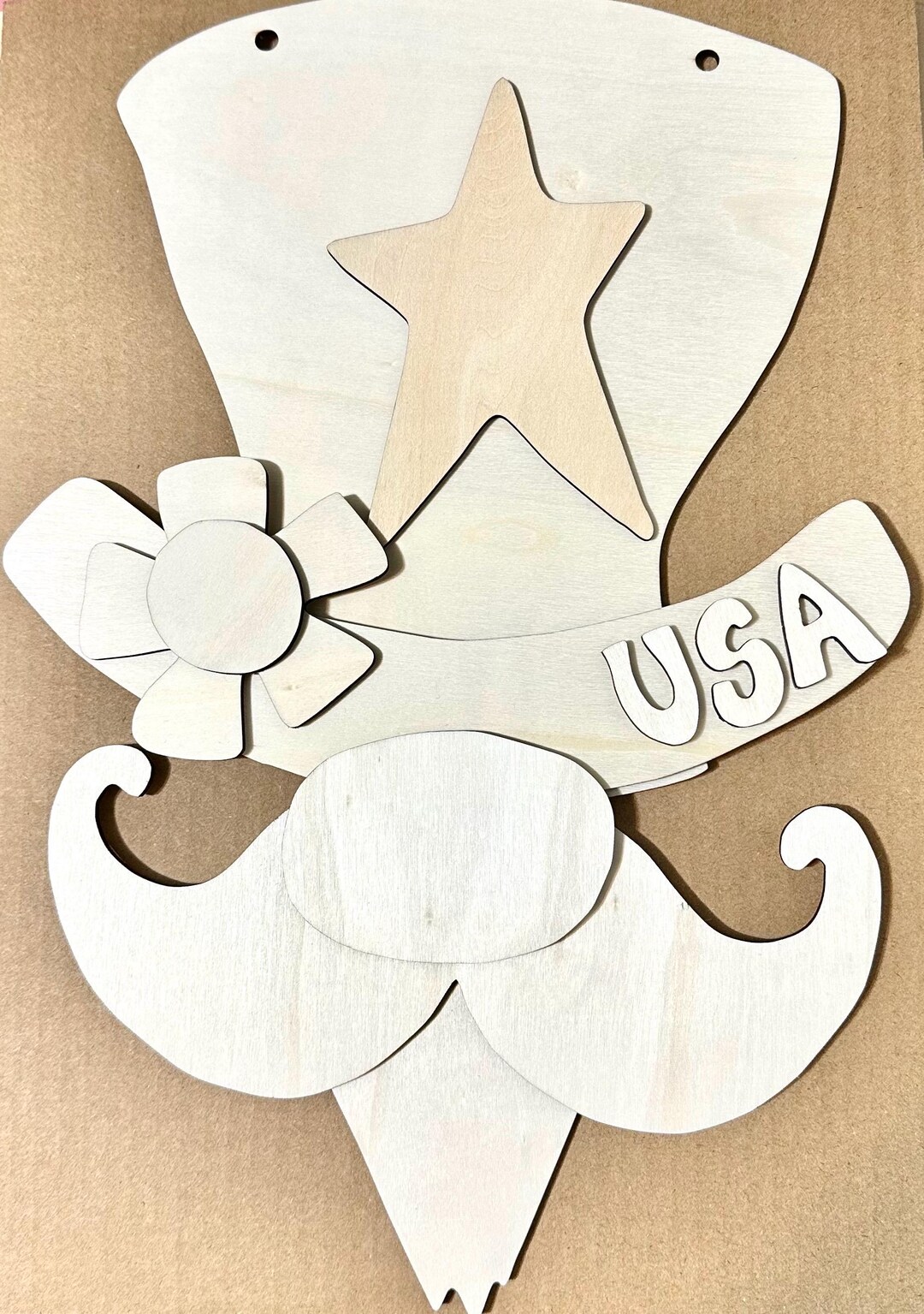Uncle Sam Sign or Door Hanger Wood Cut Out for DIY Painting - Etsy