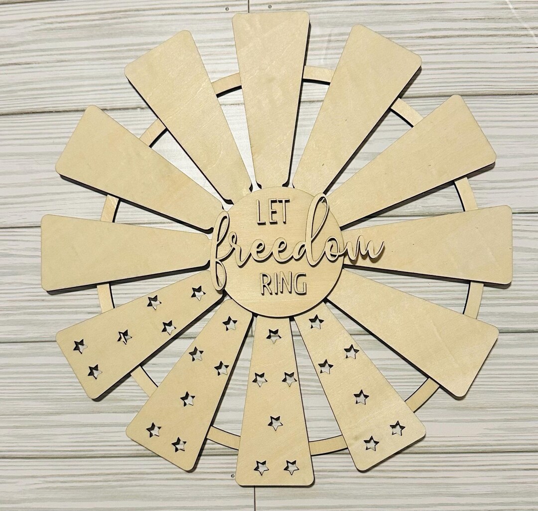 Fun Patriotic Multilayer Wood Windmill Cut Out for DIY Painting - Etsy