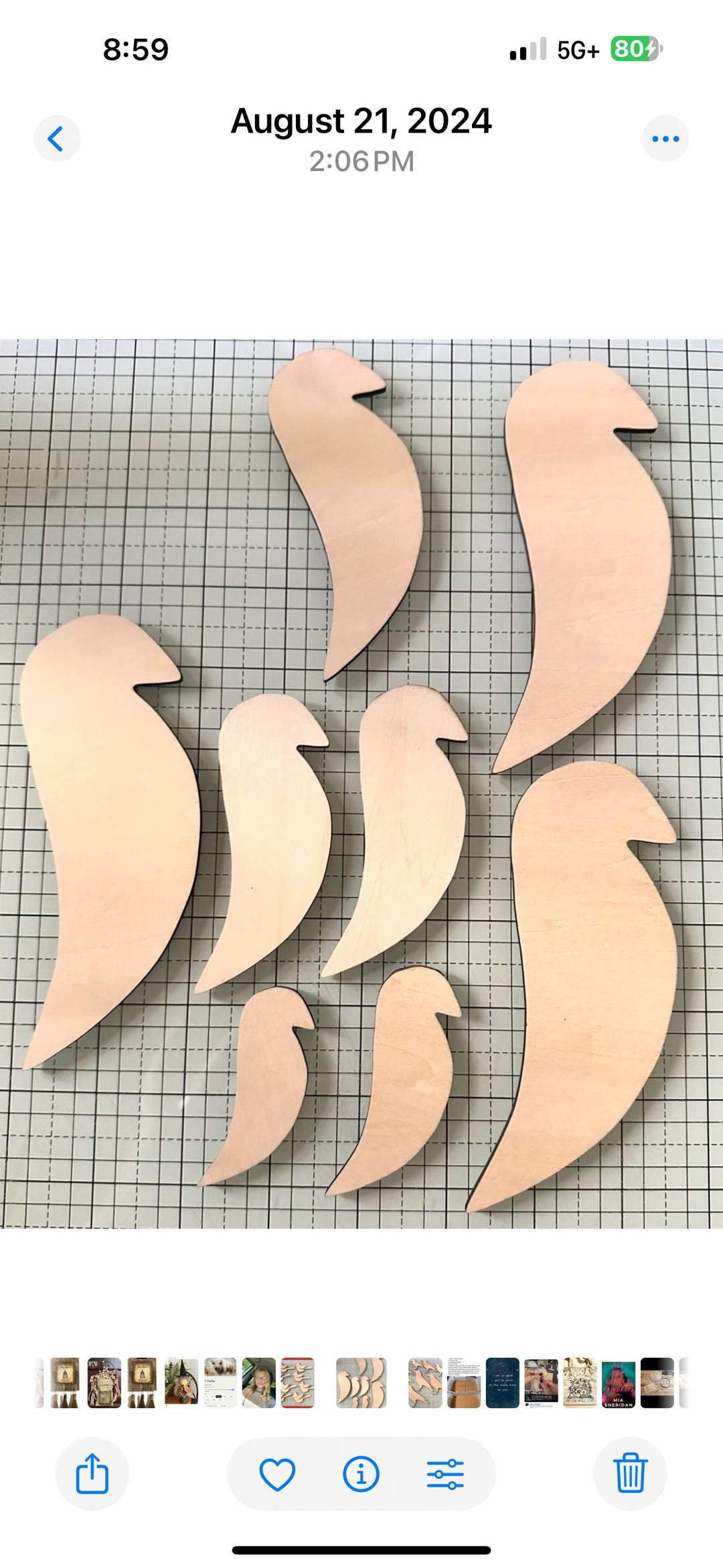 Set of 8 Primitive Crow Wood Cutouts for Crafting - Etsy