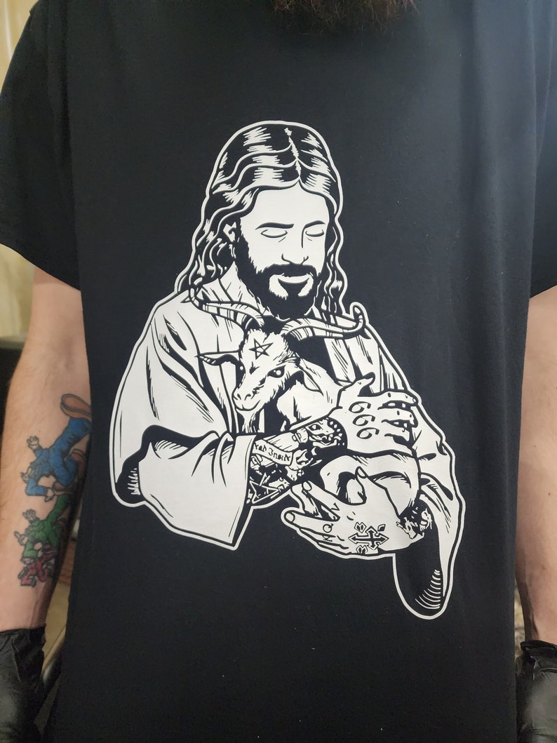 Jesus Goat 666 Tshirt - Etsy
