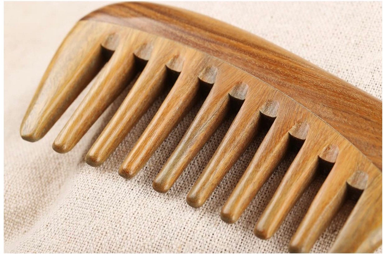 Sandalwood Comb,wide Toothed Comb Sandalwood,natural Sandalwood Comb ...