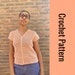 Crochet Pattern Breezy Tee Summer Top - Etsy