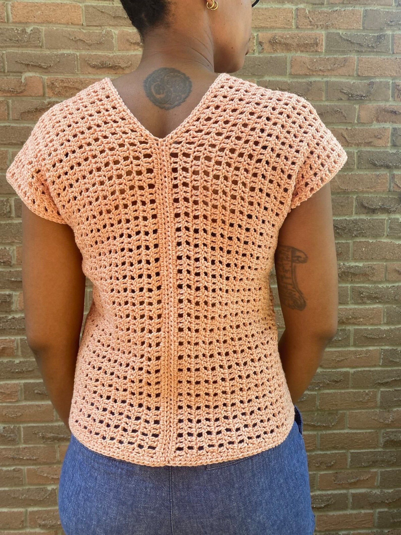 Crochet Pattern Breezy Tee Summer Top - Etsy
