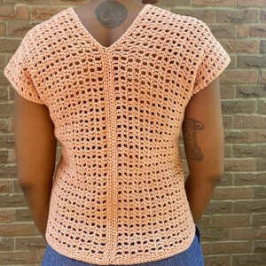 Crochet Pattern Breezy Tee Summer Top - Etsy