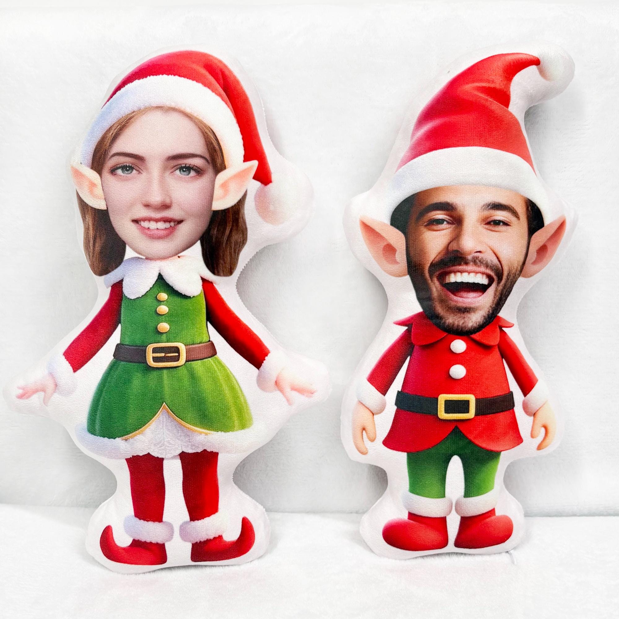 Custom Elf Doll Pillows With Children's Photo, Creative Christmas Gifts ...