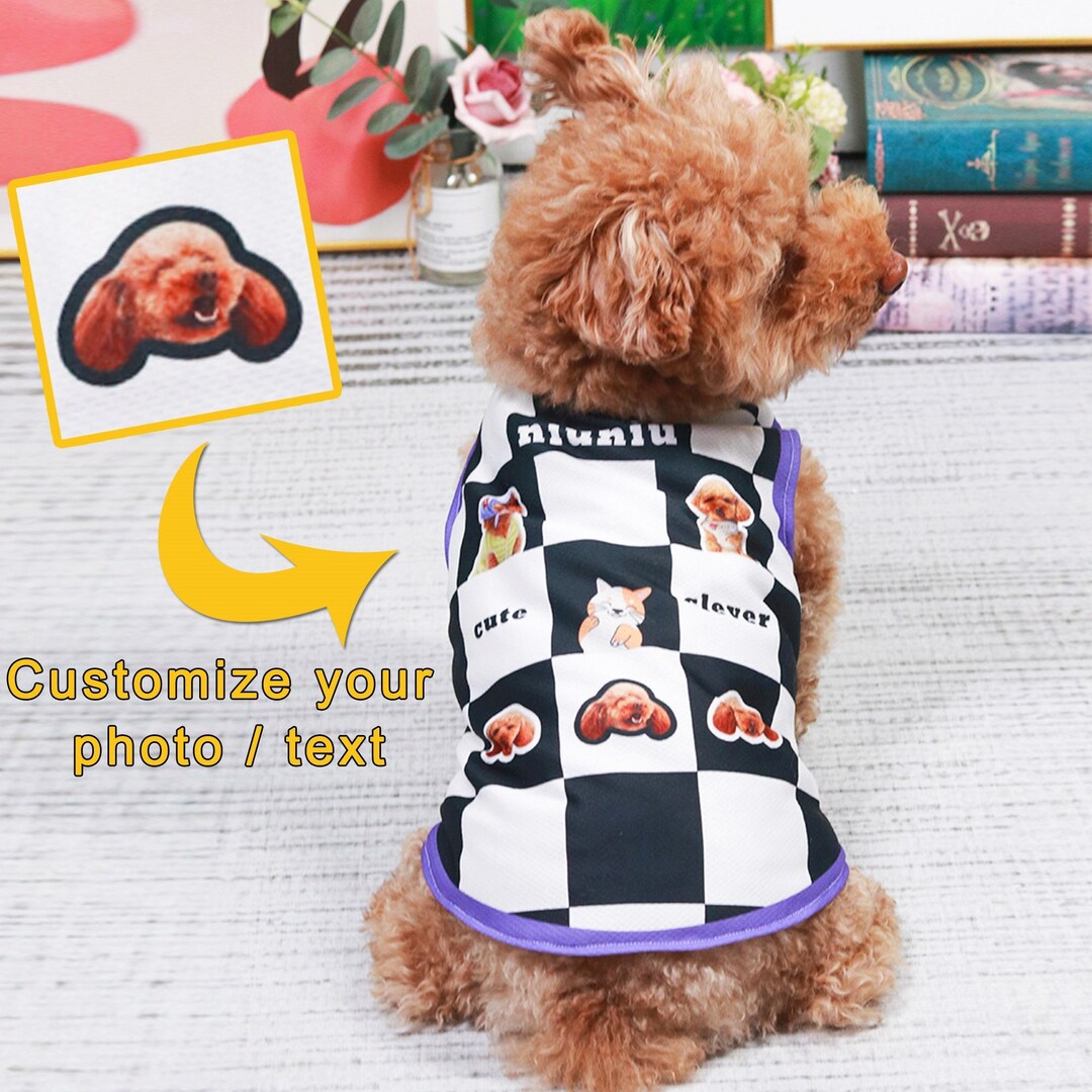 Custom Dog Shirt-doggie Tank-customize Dog Clothes-dog Clothing-name ...