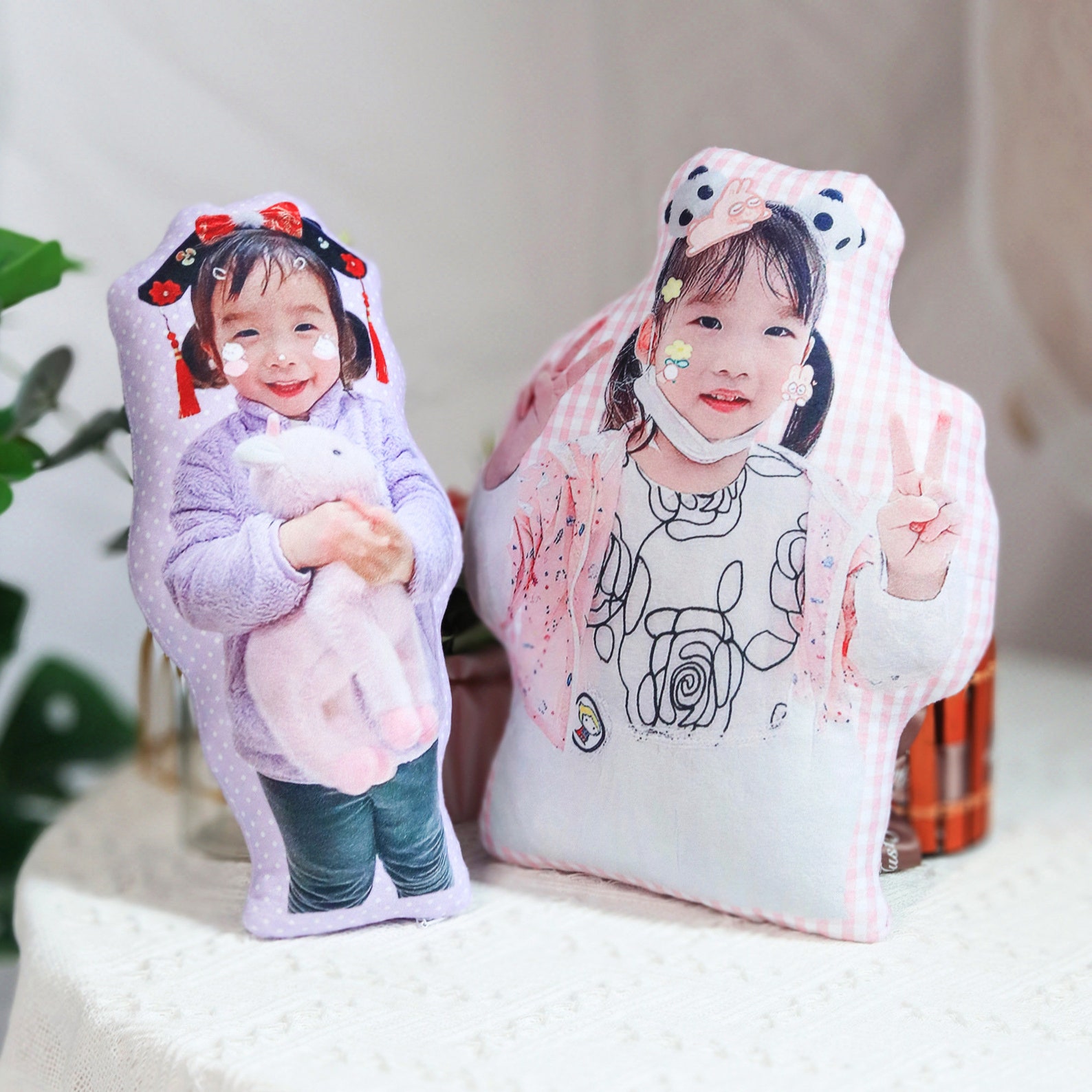 Personalized Photo DIY Humanoid Cushion Couple Toys Dolls Stuffed ...