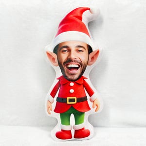 Custom Elf Doll Pillows With Children's Photo, Creative Christmas Gifts ...