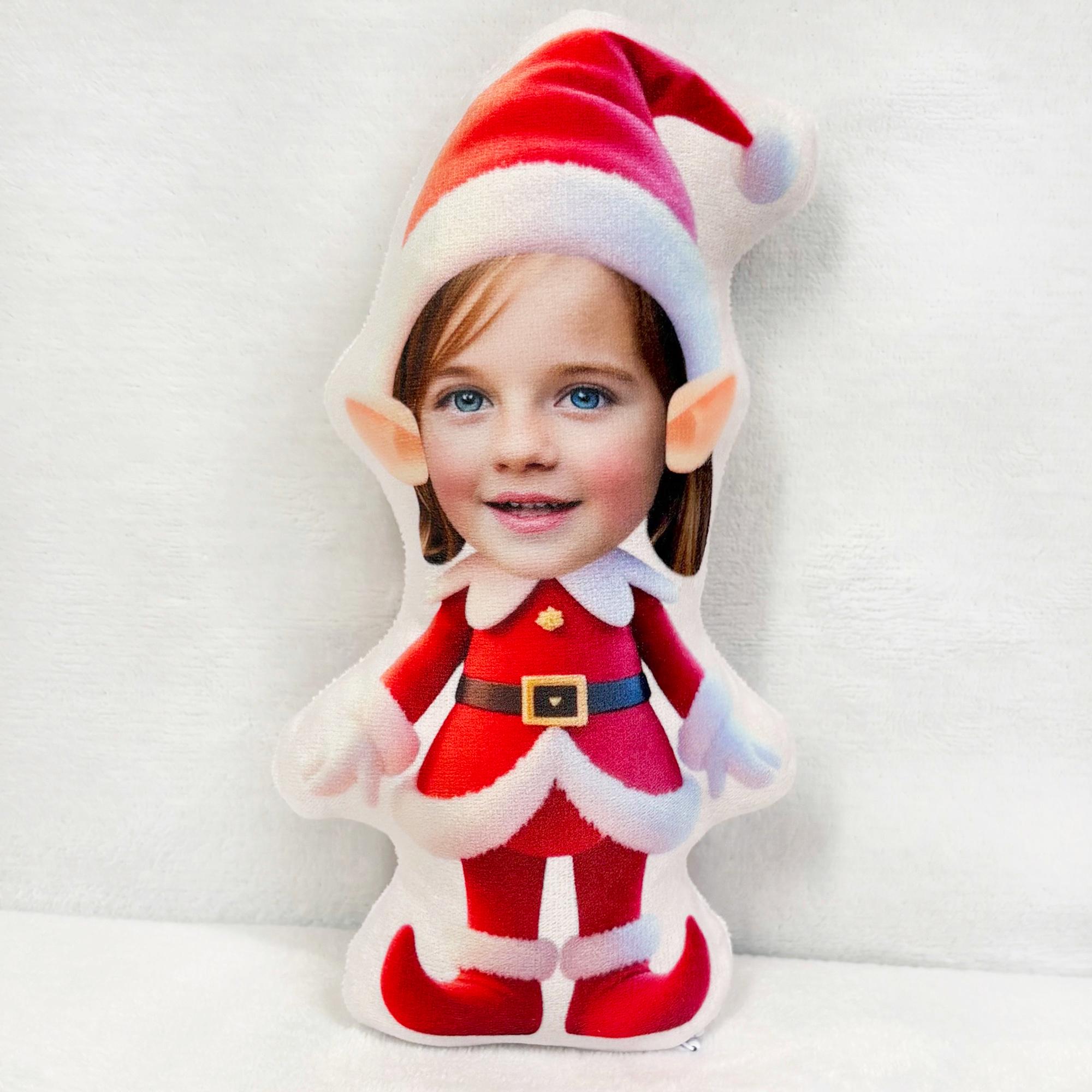 Custom Elf Doll Pillows With Children's Photo, Creative Christmas Gifts ...