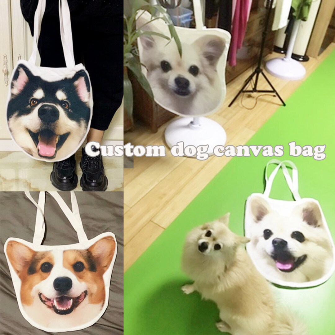 Custom Pet Bag Custom Dog Canvas Bag Custom Cat Canvas Bag Custom ...