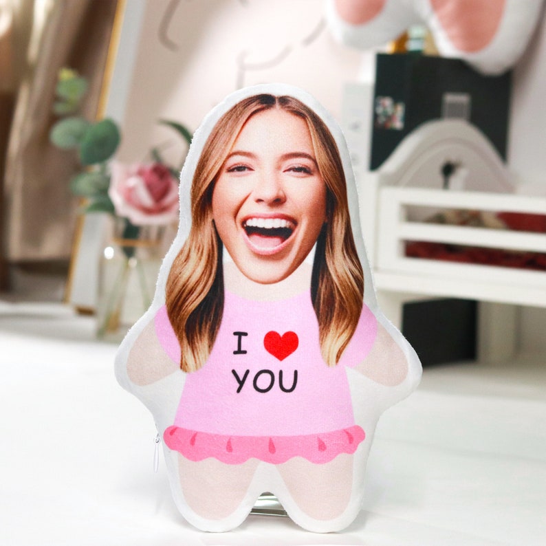 Custom Photo Pillow: Personalized Cartoon Image Doll, Birthday Gift - Etsy